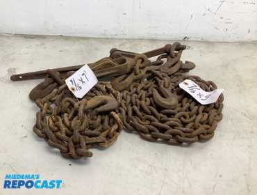 Repocast.com® | (2) high test chains 7/16"x7' and 9'...
