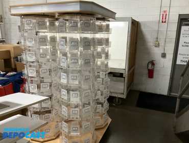 Repocast.com® | Rolling card display. Has (4) rotating...