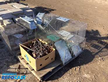 Repocast.com® | Lot of (6) live traps and misc foot...