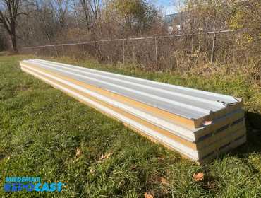 Repocast.com® | Lot of (5) FALK insulated roof panels...