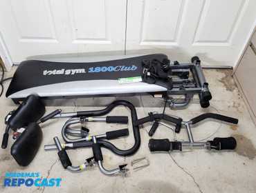 Repocast.com® | 1800 Club Total Gym with accessories.