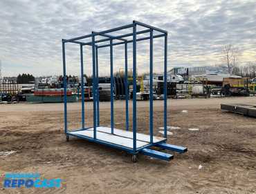 Repocast.com® | Metal frame rack on casters 100” x 48”...