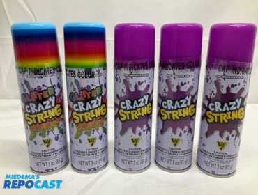 Repocast.com® | Lot of (5) New Cans of Silly String...