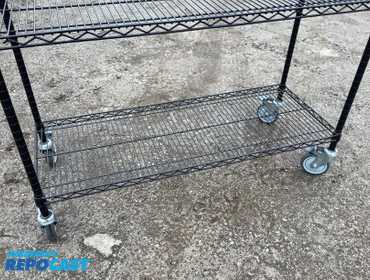 Repocast.com® | Lot of (1) ULINE Black wire rack...