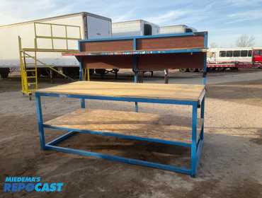 Repocast.com® | Metal frame work bench with upper and...