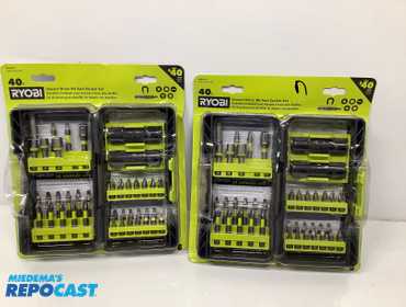 Repocast.com® | Lot of (2) Ryobi 40pc Impact Drive Bit...