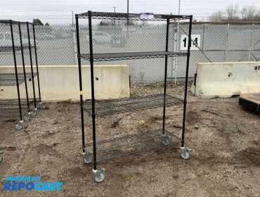 Repocast.com® | Lot of (1) ULINE Black wire rack...