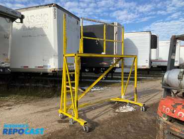 Repocast.com® | Metal frame work platform on casters...