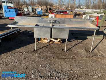 Repocast.com® | 2 basin stainless steel sink measuring...