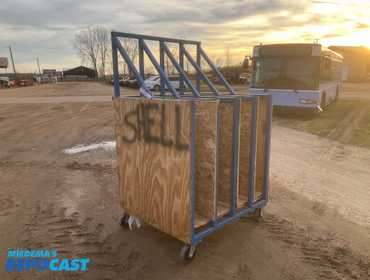 Repocast.com® | Metal frame rack on casters 48” x 40”...