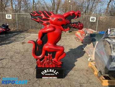 Repocast.com® | Fireball statue. Base is wooden and...