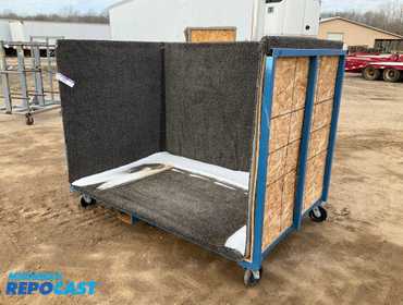Repocast.com® | 3 sided rack on casters 75” x 48” x 58...