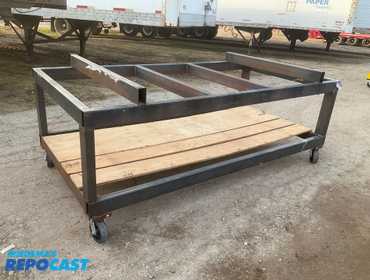 Repocast.com® | Metal frame rack on casters 96”W x 48”...