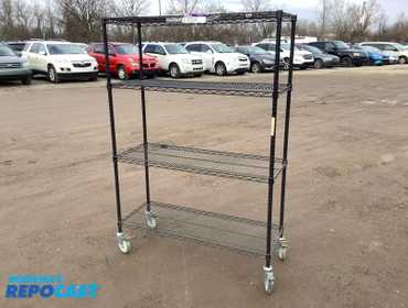 Repocast.com® | Lot of (1) ULINE Black wire rack...