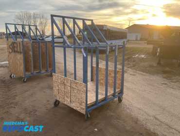 Repocast.com® | Metal frame rack on casters 48” x 40”...