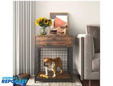 Repocast.com® | Furniture Style Wood Dog Crate End...