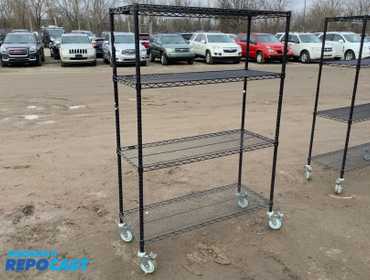 Repocast.com® | Lot of (1) ULINE Black wire rack...