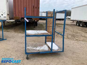Repocast.com® | Metal frame rack on casters 57” x 36”...