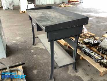 Repocast.com® | Heavy duty steel work bench with drawer