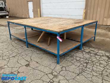Repocast.com® | Large metal frame work table 10’ x 8’...