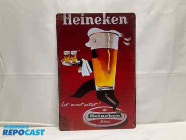 Repocast.com® | New Heineken Beer metal sign with pre...