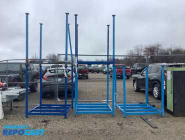 Repocast.com® | Lot of (5) blue racks, 3000lb static...
