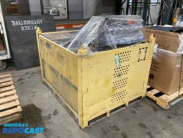 Repocast.com® | Forkable metal storage crate with a...