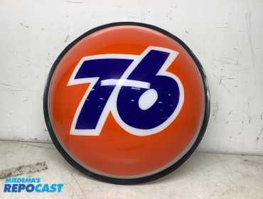 Repocast.com® | Vintage 76 gasoline sign.