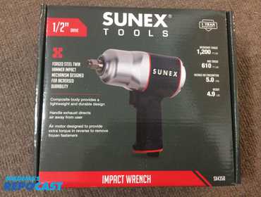 Repocast.com® | New SUNEX Tools 1/2” drive air impact...