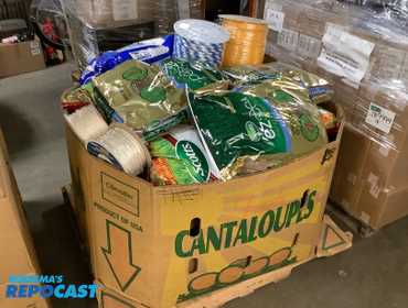 Repocast.com® | Gaylord skid of assorted new...