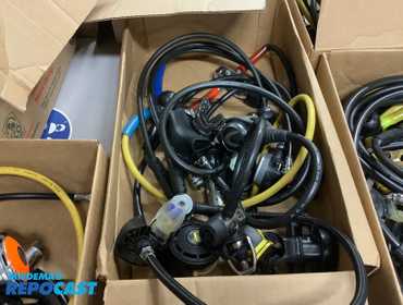 Repocast.com® | Box of assorted scuba regulators and a...