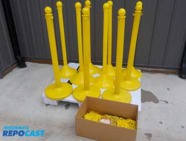 Repocast.com® | Lot of (10) post dividers with plastic...