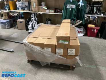 Repocast.com® | Skid of (11) boxes of 52” wide plastic...