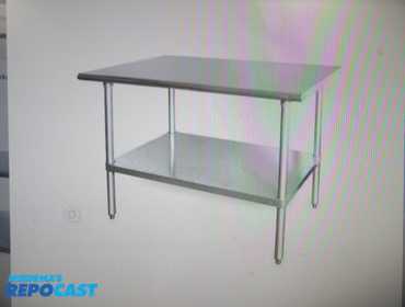 Repocast.com® | Stainless steel work station, 72" W x...