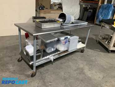 Repocast.com® | 1- Stainless Steel Rolling Table with...