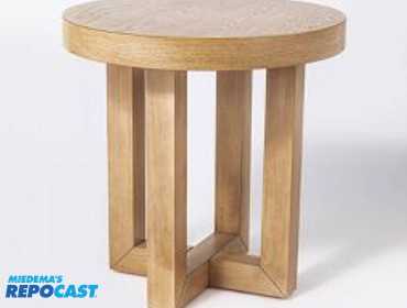 Repocast.com® | (1) Threshold Round Wood Accent Table...