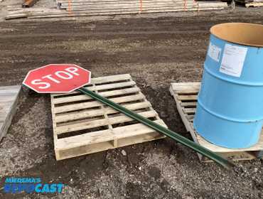 Repocast.com® | Stop sign on metal post, 8ft tall