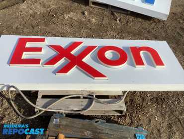Repocast.com® | Vintage Exxon sign 100” wide X 3 ft tall