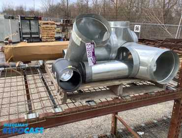 Repocast.com® | Skid lot of various exhaust vent piping.