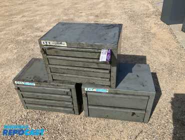 Repocast.com® | Lot of (3) Used Adrian Steel Drawer...