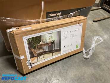 Repocast.com® | Lot of (1) Allen +Roth Desk Brown...