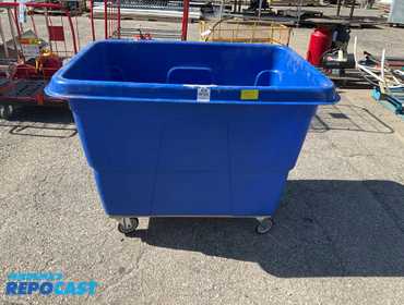 Repocast.com® | (1) Grainger poly tub on wheels. Model...