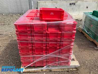 Repocast.com® | Lot of (72) poly bins with Irwin...