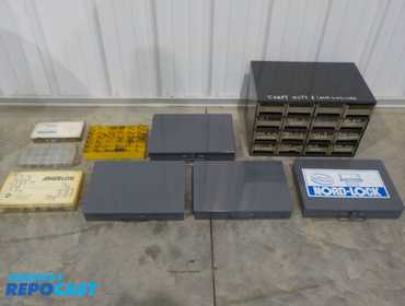 Repocast.com® | Lot of (9) hardware organizers, half...