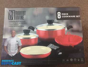 Repocast.com® | New Robert Irvine 8 piece Cookware set...