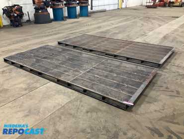 Repocast.com® | (2) Large Steel Skids with fork pocket...