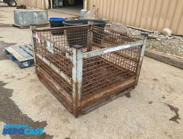 Repocast.com® | Forkable wire mesh crate approx 48”L x...