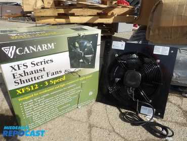 Repocast.com® | Canarm; shutter mount exhaust fan, 12"...