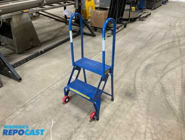 Repocast.com® | Vestil movable step stool w/ handles....