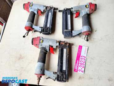 Repocast.com® | lot of 3 trim nail / crown staple guns